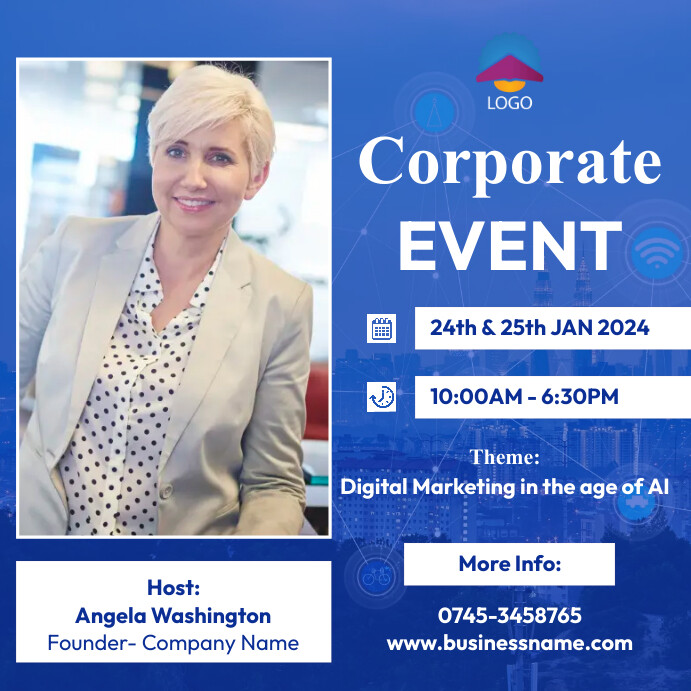 Corporate event poster Template | PosterMyWall