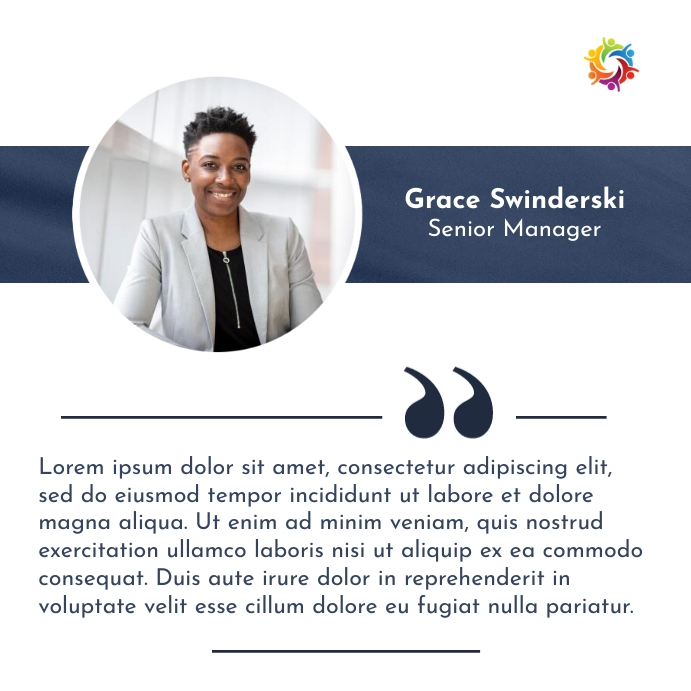 Copy of Corporate Executive Employee Quote Message | PosterMyWall