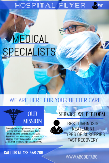 corporate flyer template,hospital flyer template,poster | PosterMyWall