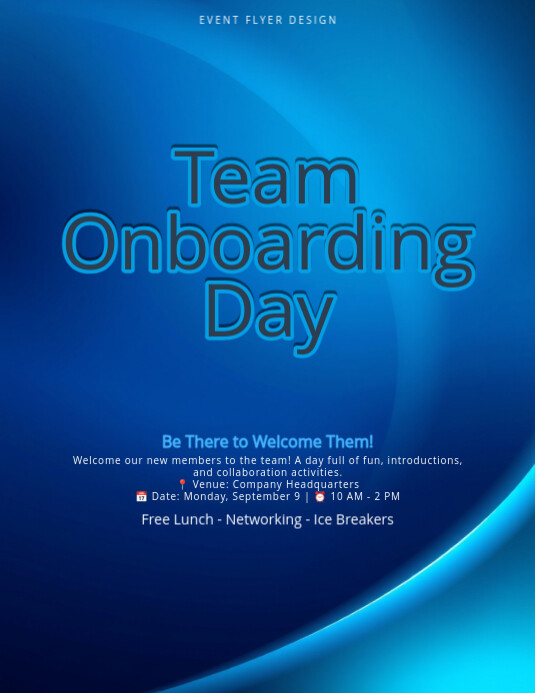 Copy of Corporate Gradient Welcome to the Team Flyer | PosterMyWall