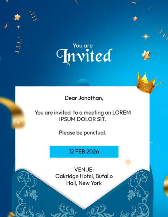 Corporate Invitation card Template | PosterMyWall