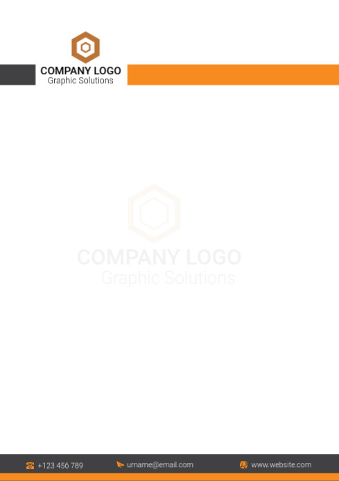 Corporate letterhead blank template | PosterMyWall