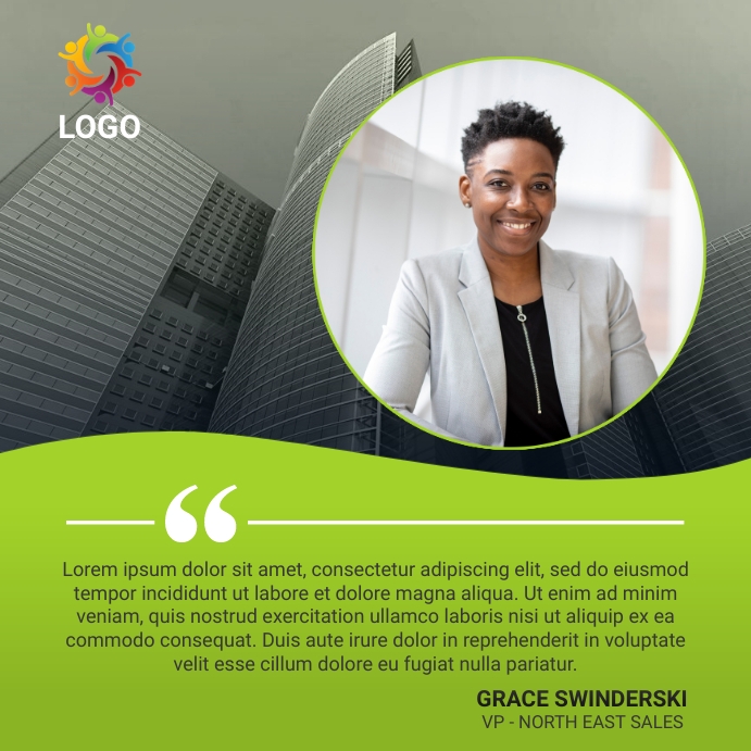 Copy of corporate message quote | PosterMyWall