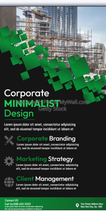 Corporate Minimalist Design Template | PosterMyWall