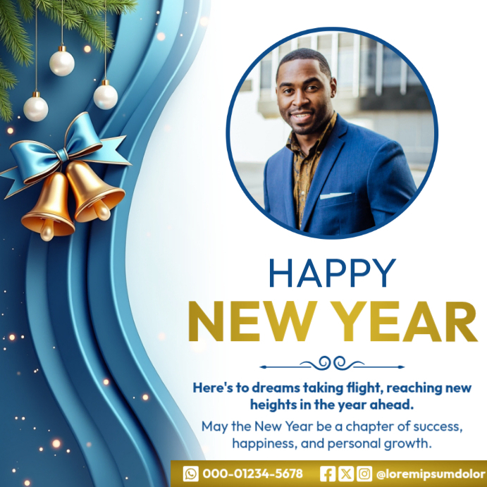 Corporate New year message from Template | PosterMyWall