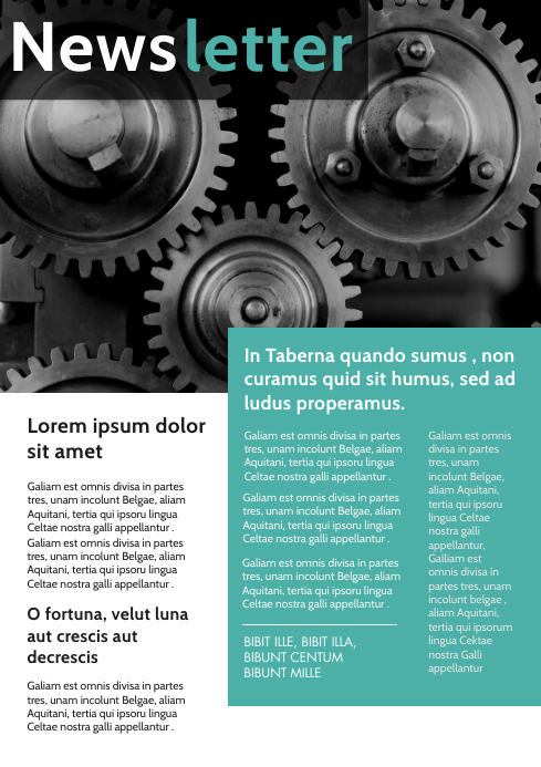 corporate newsletter mechanical wheel backgro Template | PosterMyWall