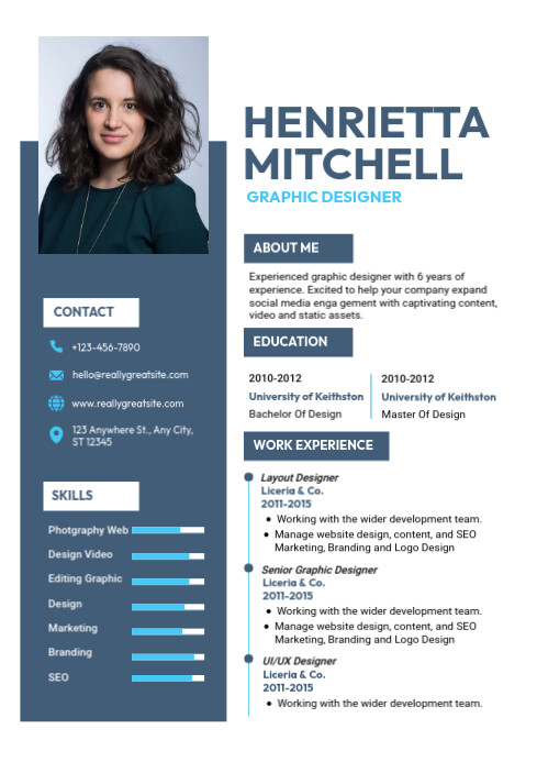 Corporate Resume Template | Postermywall