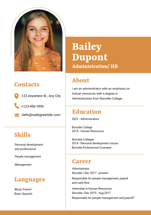 Corporate Resume Template | PosterMyWall