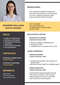 Corporate Resume Template | PosterMyWall