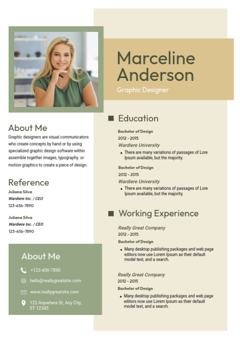 Corporate Resume Template | PosterMyWall
