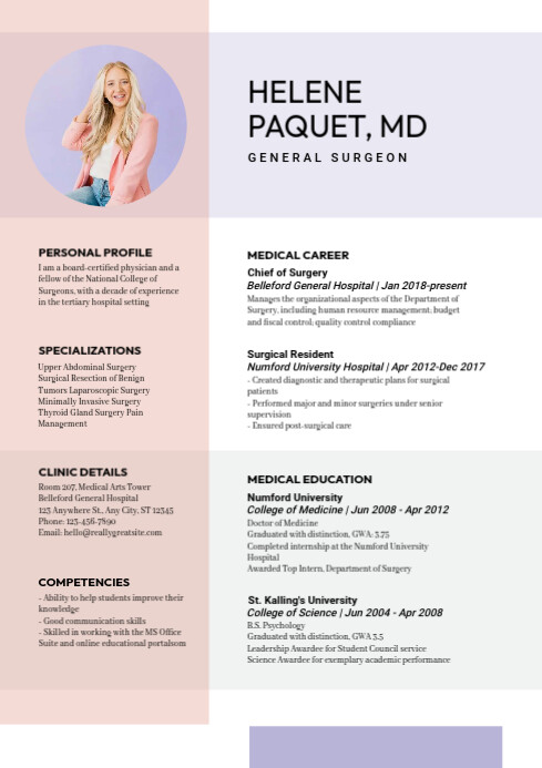 Corporate Resume Template | PosterMyWall