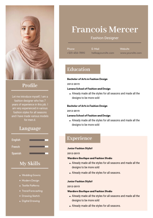 Corporate Resume Template | PosterMyWall
