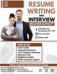 Professional Resume Writing Workshop Flyer Template | PosterMyWall