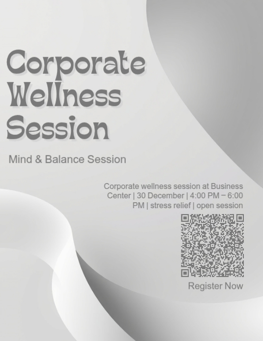 Corporate Wellness Flyer Template | PosterMyWall