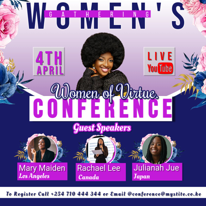 CORPORATE womenS DAY conference poster FLYER Template | PosterMyWall