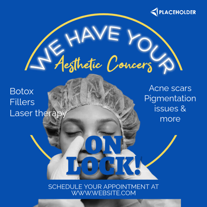 Cosmetic Dermatology Instagram Post Ad Template | PosterMyWall