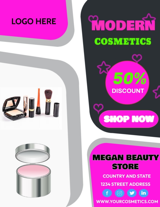 COSMETIC POSTER (22) Template | PosterMyWall