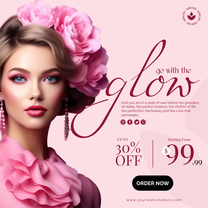 COSMETIC POSTER DESIGN Template | PosterMyWall