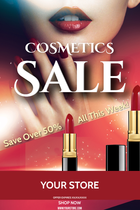 COSMETICS Template | PosterMyWall