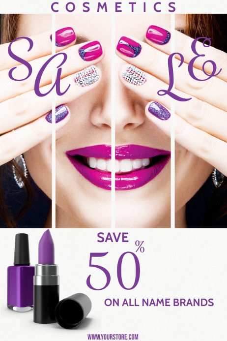 COSMETICS SALE BANNER Template | PosterMyWall