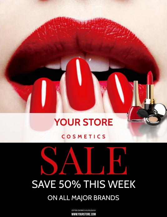 Copy of COSMETICS SALE FLYER | PosterMyWall