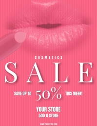 COSMETICS SALE Template | PosterMyWall