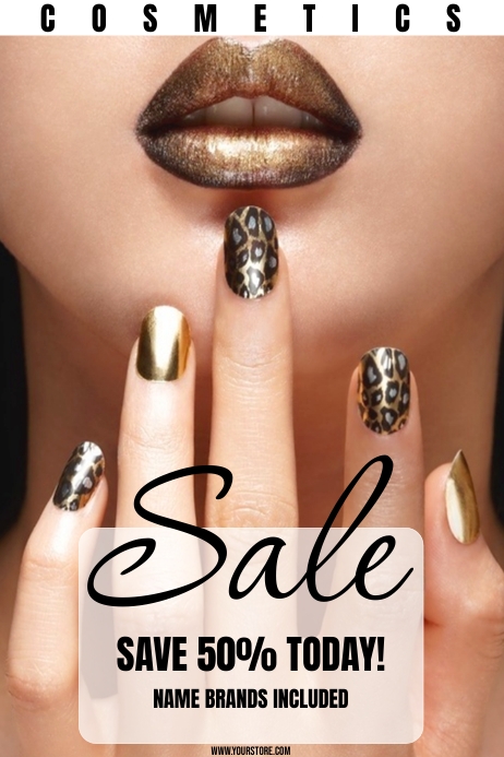 COSMETICS SALE Template | PosterMyWall