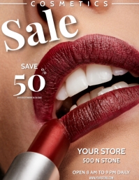 COSMETICS SALE BANNER Template | PosterMyWall