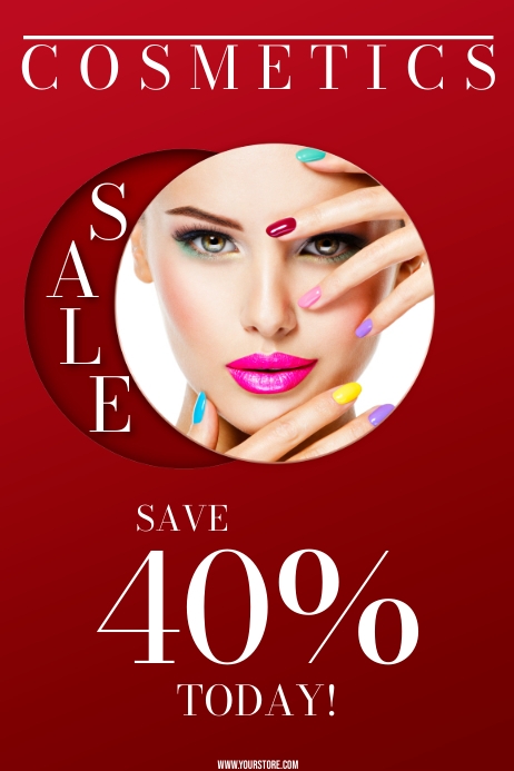 Plantilla de COSMETICS SALE POSTER | PosterMyWall
