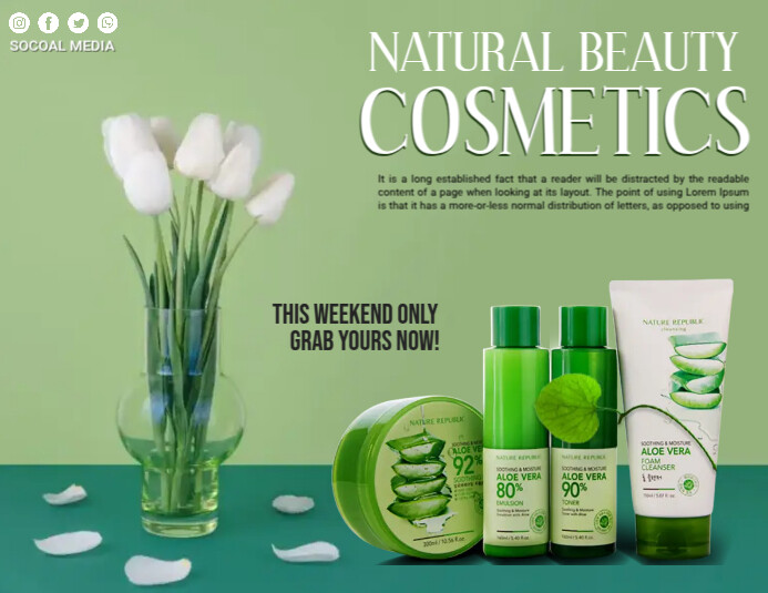 Cosmetics Skin Care Ads Template | PosterMyWall