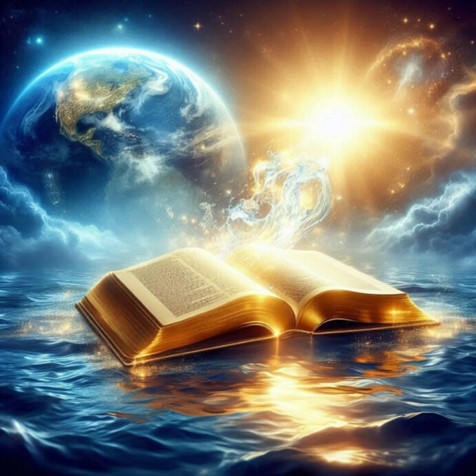 Copy of Cosmic Divine Light Of Bible | PosterMyWall