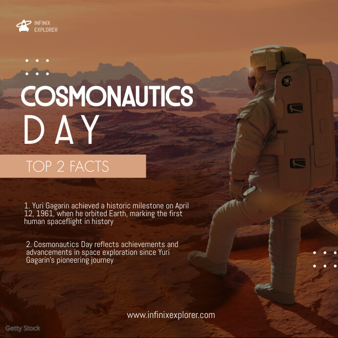 Cosmonautics Day Instagram Post Template | PosterMyWall