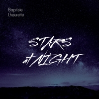 Dark Purple Blue Stars Night CD Cover Music Template | PosterMyWall