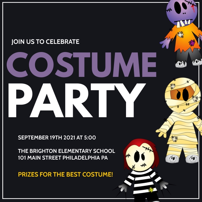 Costume Party Template | PosterMyWall