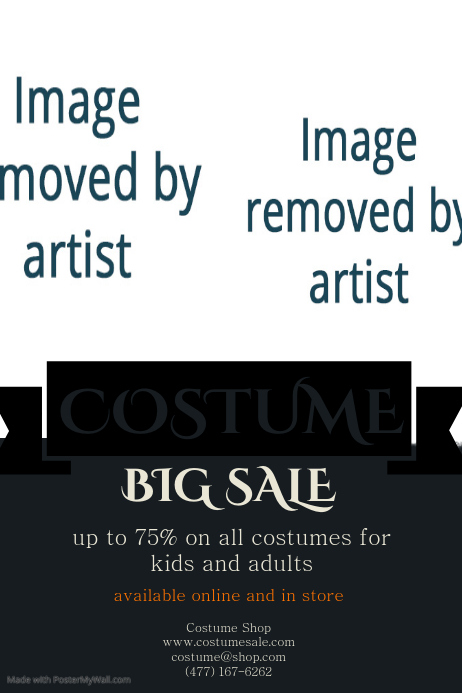 Copy of costume sale | PosterMyWall