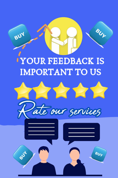 Costumer feedback poster template | PosterMyWall