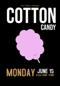 Cotton Candy poster Template | PosterMyWall
