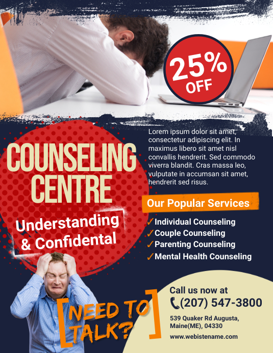 Plantilla de Counseling Centre Flyer | PosterMyWall