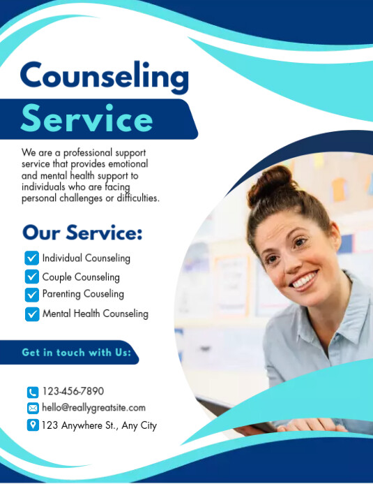 COUNSELLING SERVICES HEALTH TEMPLATE | PosterMyWall
