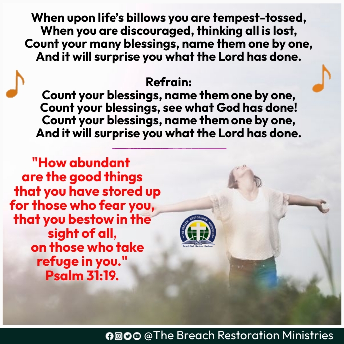 count your blessings Template | PosterMyWall