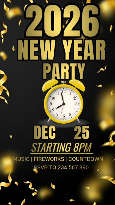 countdown clock design Template | PosterMyWall