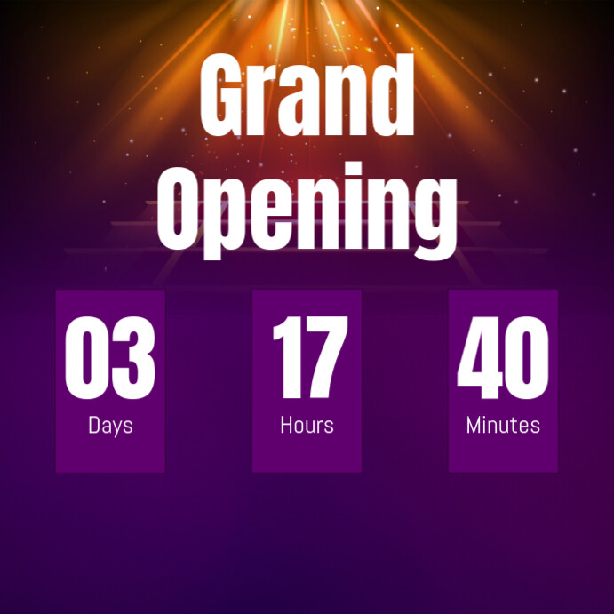 Countdown Template | PosterMyWall