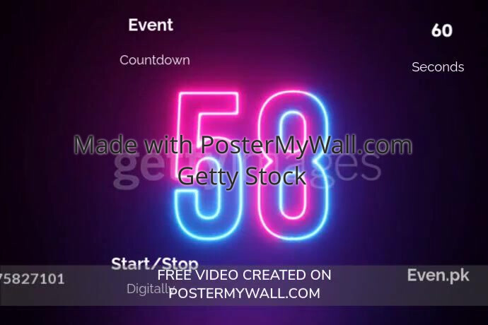 Plantilla de countdown poster | PosterMyWall