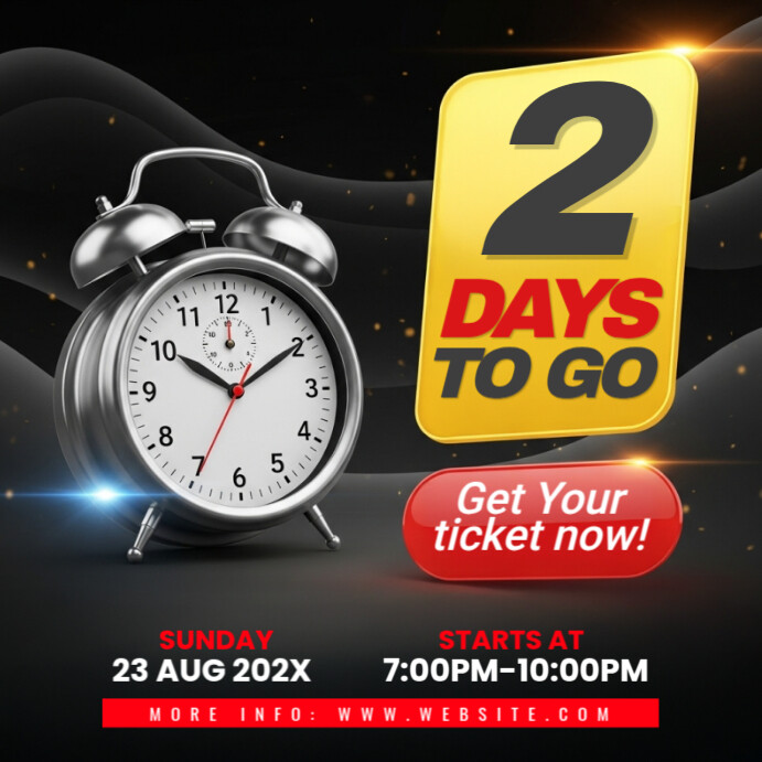 Copy of Countdown Poster Template | PosterMyWall