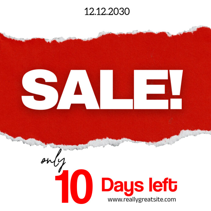 countdown sale limited time time running out Template | PosterMyWall