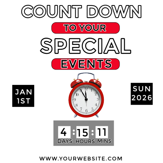 Countdown Social Media Post Template | PosterMyWall