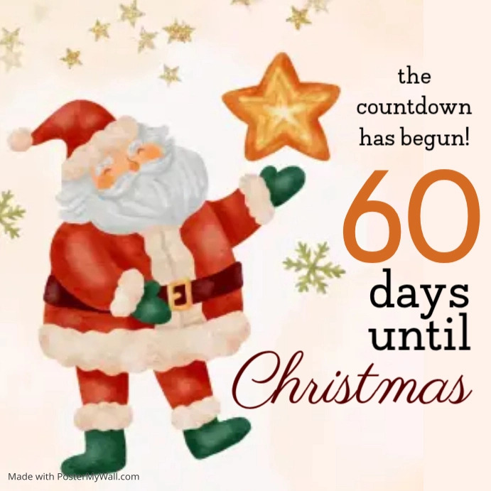 Copy of countdown to christmas design template | PosterMyWall