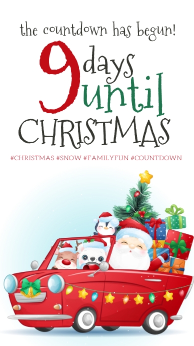 countdown to christmas design template | PosterMyWall
