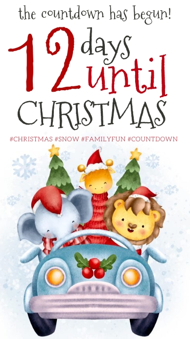 Copy of countdown to christmas design template | PosterMyWall