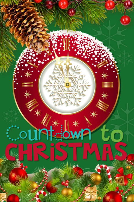 Countdown to christmas Template | PosterMyWall